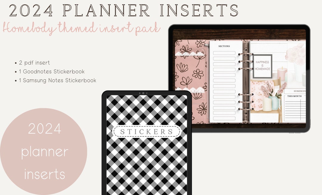 2024 Planner Inserts Homebody Themed Inserts Faith Planner Family ...