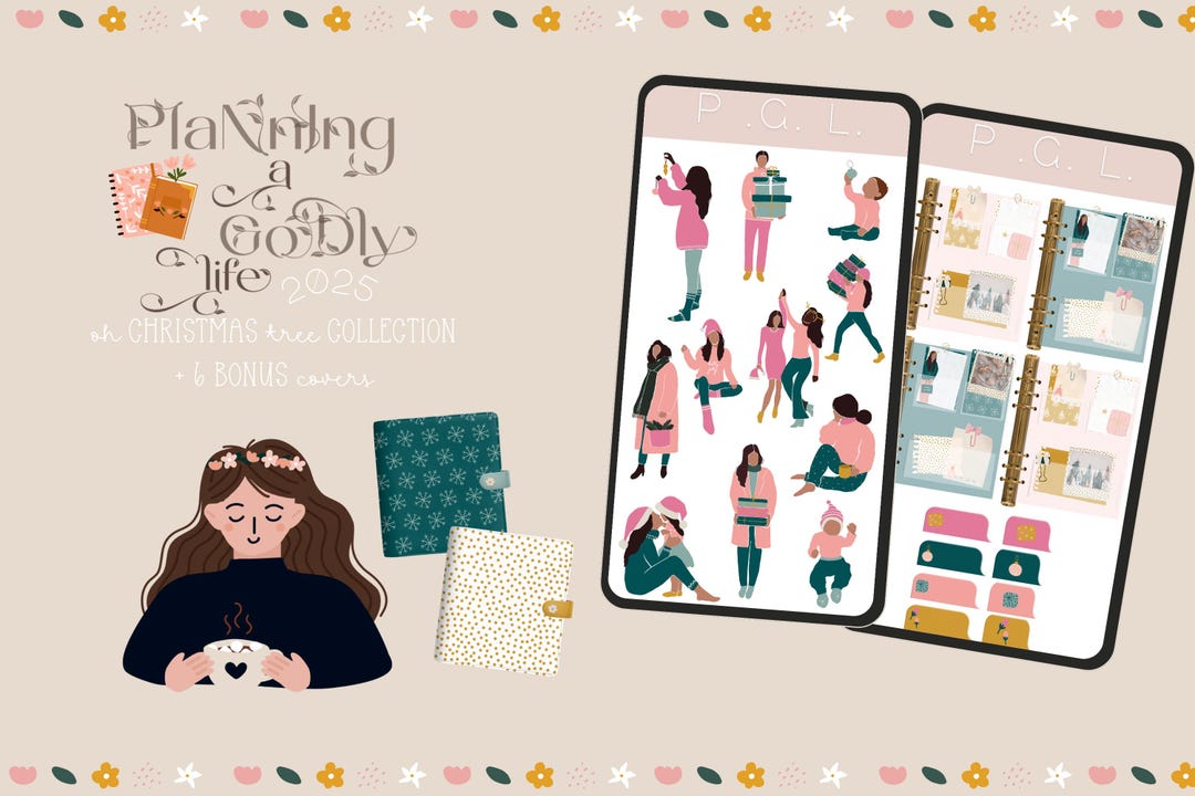 2025 DIGITAL FAITH Stickers Digital Planner Stickers Goodnotes Planner ...