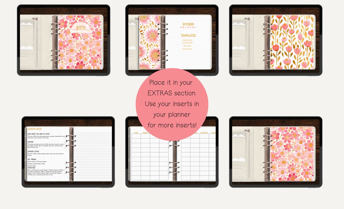 2024 PLANNER INSERT Ruth Study Digital Planning Digital Planner ...