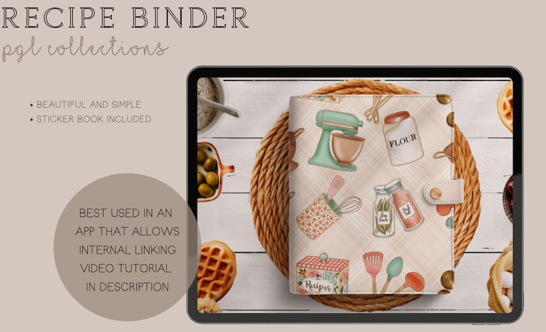Digital Planner Recipe Binder Recipe Book Digital Recipes Penly App ...