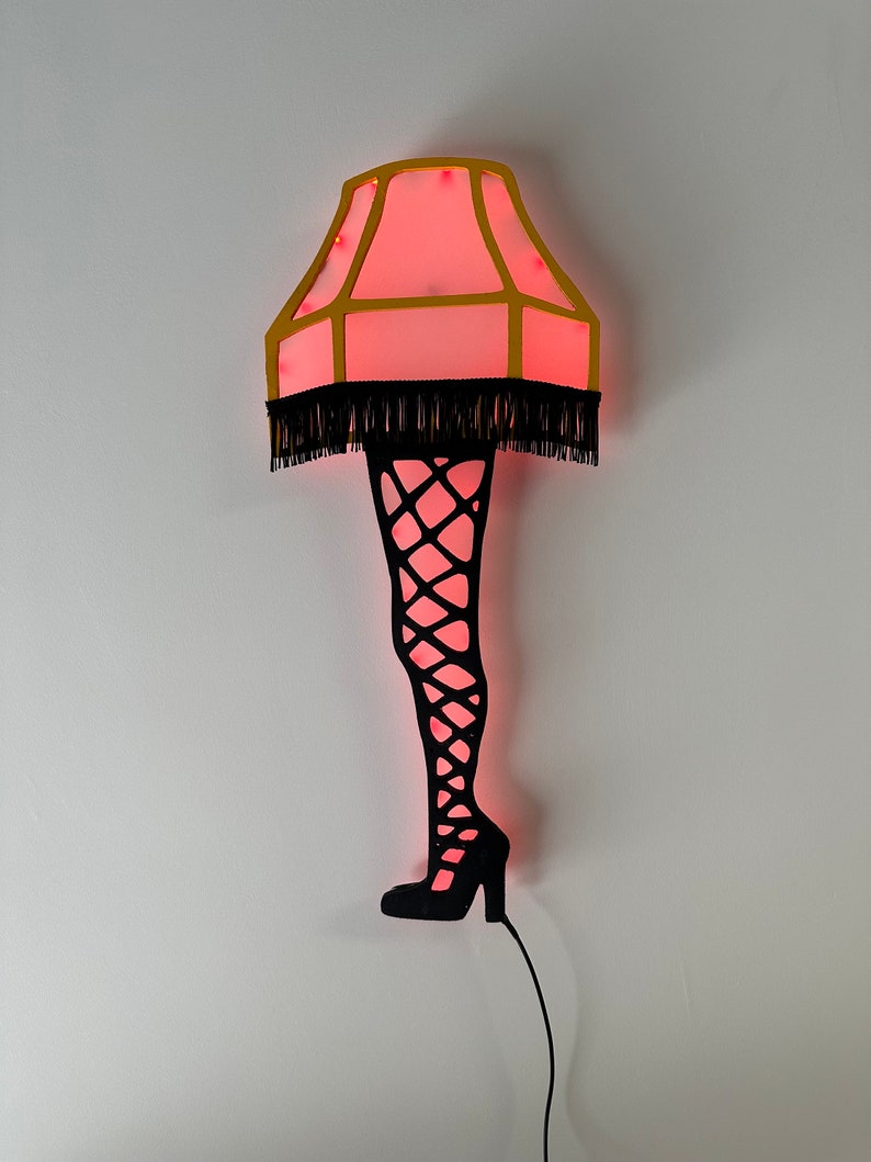 Leg Lamp Wall Art Led Wall Light Bar Light Christmas Decoration Gift ...