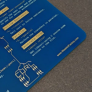 CURL Cheat Sheet Coasters Made From a High Quality Board for Developers ...