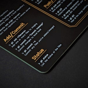 Git Cheat Sheet Coasters Made From a High Quality Circuit Board for ...
