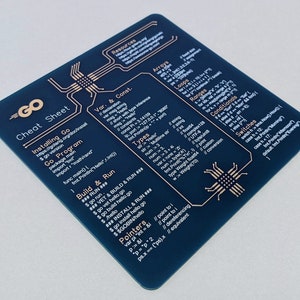 Go Cheat Sheet Coasters Made From a High-quality Circuit Board for ...