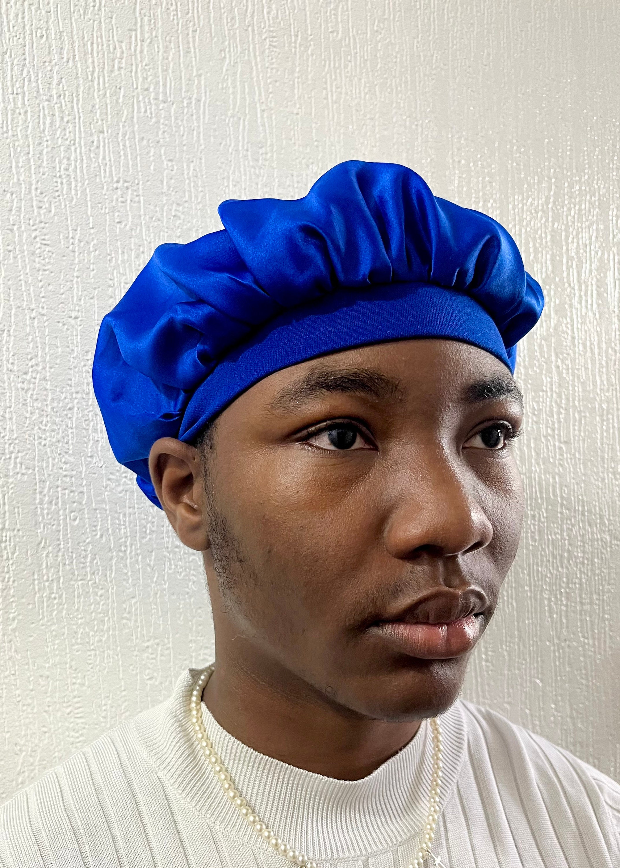 Men Wide-band Satin Hair Bonnet - Etsy
