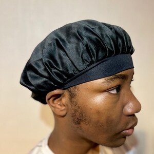 Men Wide-band Satin Hair Bonnet - Etsy
