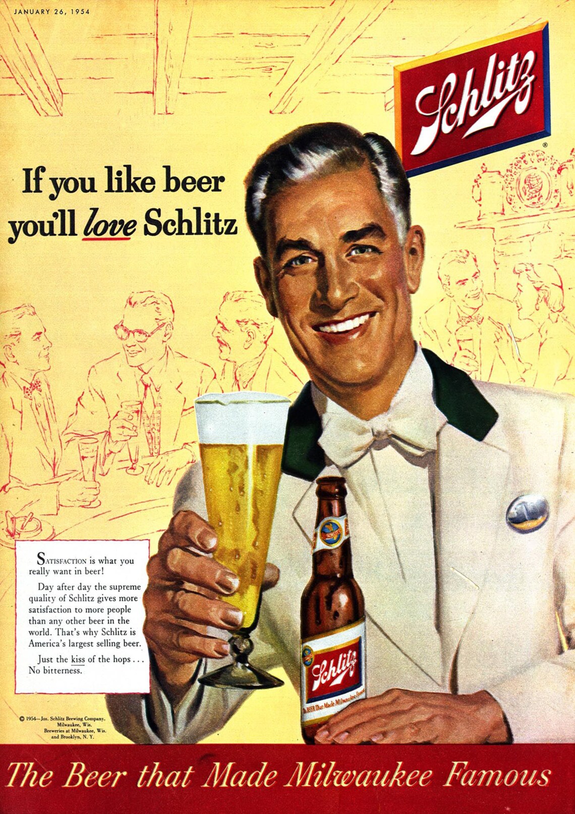 Reproduction Vintage schlitz Beer Alcohol Poster - Etsy