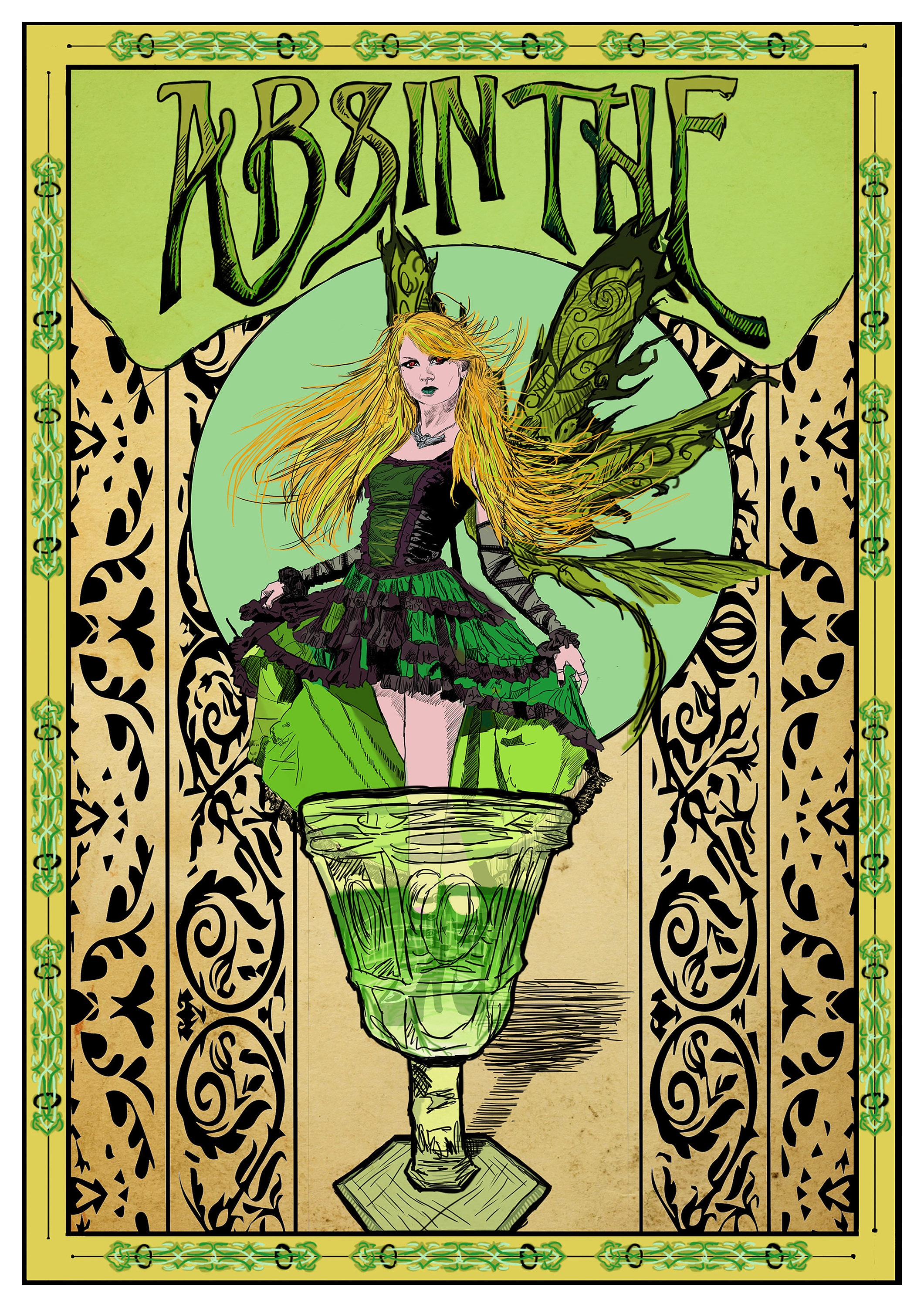 Absinthe Fairy Poster