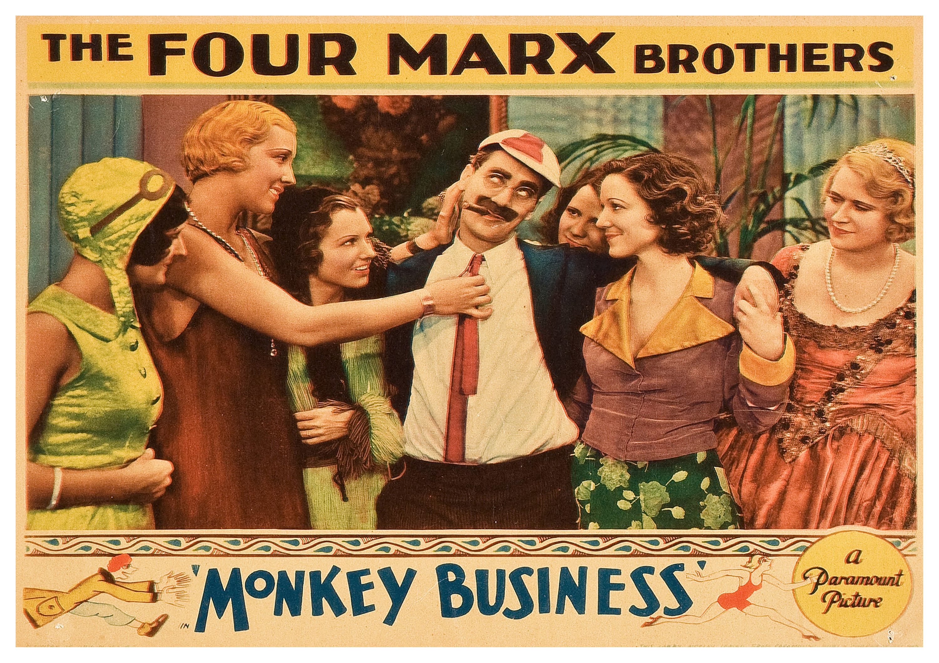 Reproduction Vintage the Marx Brothers monkey Business Movie Poster ...