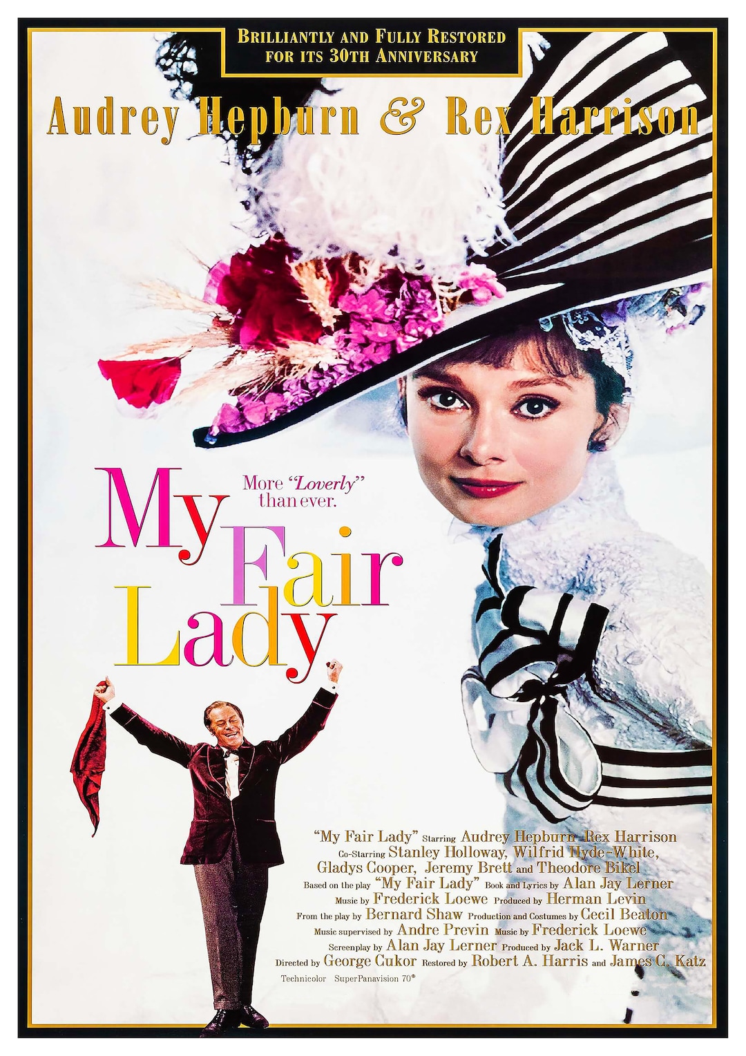 Reproduction Vintage Musical my Fair Lady, Poster, Home Wall Art ...