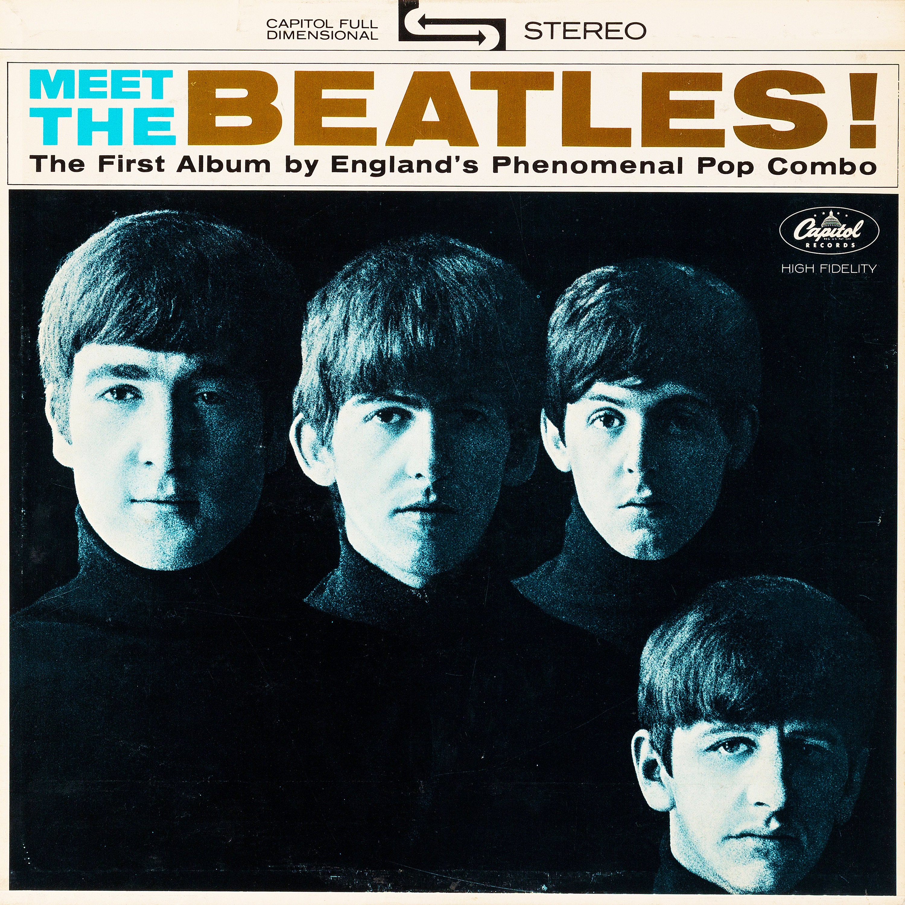 Reproducción Vintage The Beatles Meet The Beatles - Etsy España