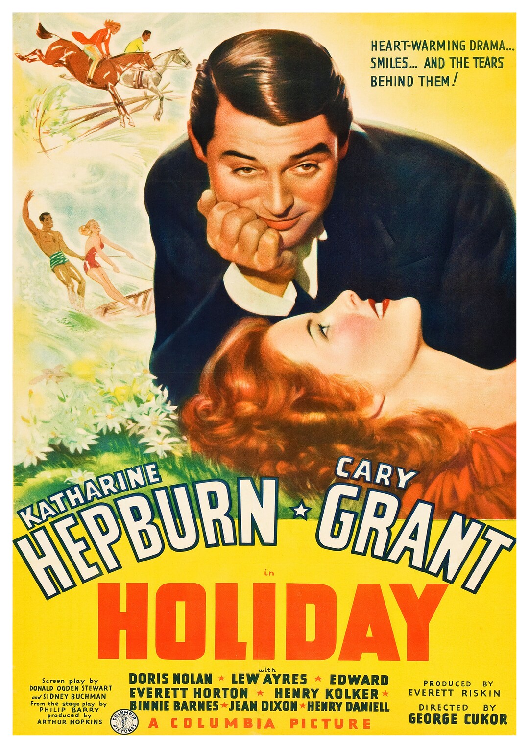 Reproduction Vintage Movie Poster holiday, Home Wall Art, Various Sizes ...