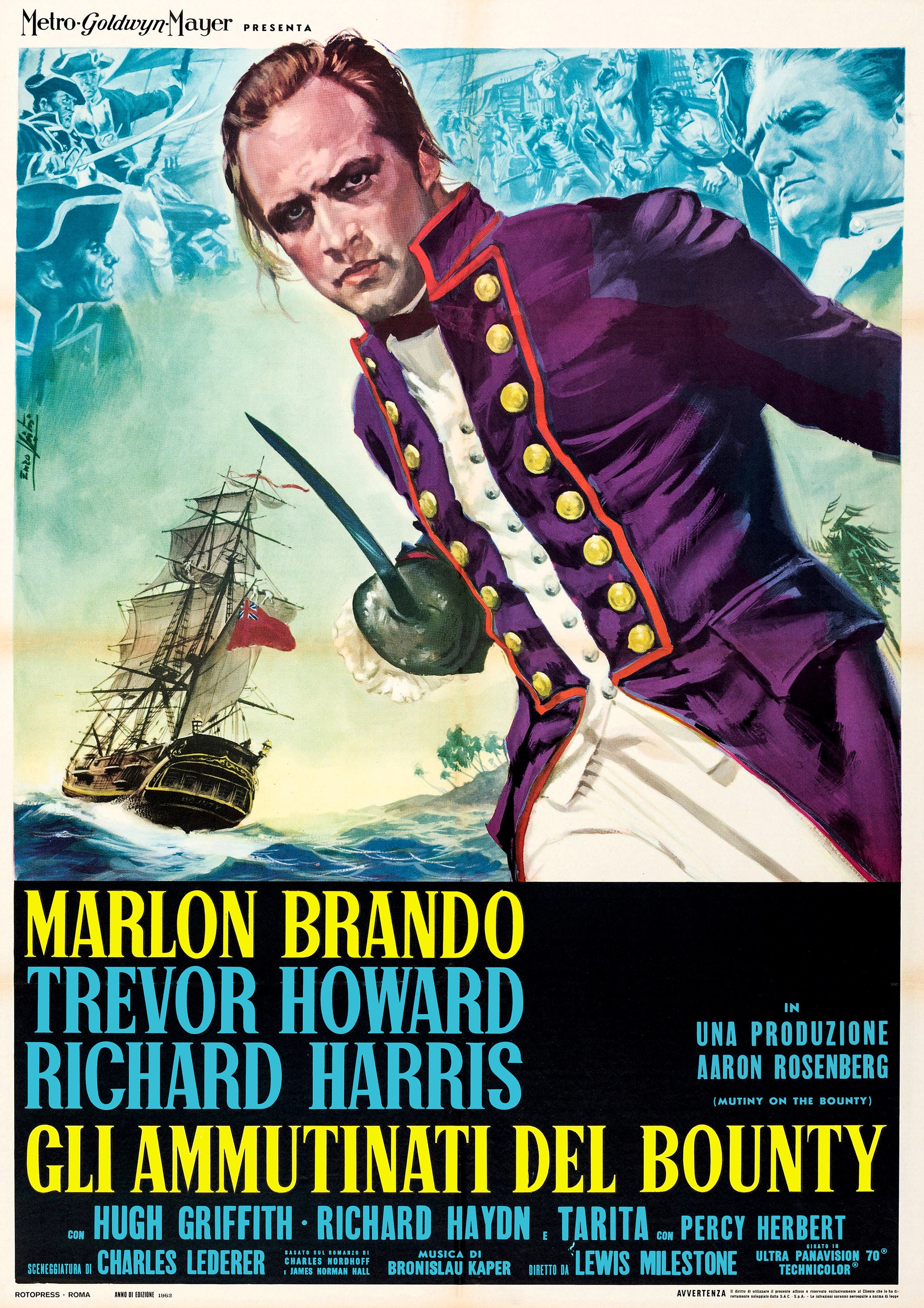 Marlon Brando Mutiny On The Bounty Poster