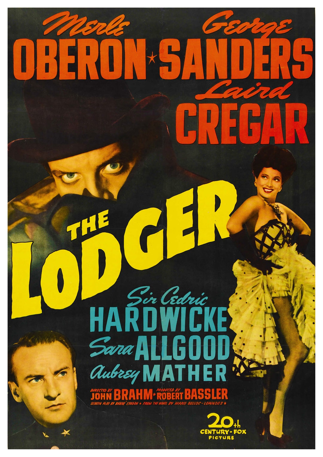 Reproduction Vintage Movie Poster the Lodger Home - Etsy
