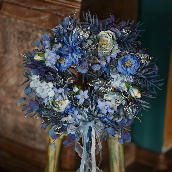 Blue Wreath - Etsy