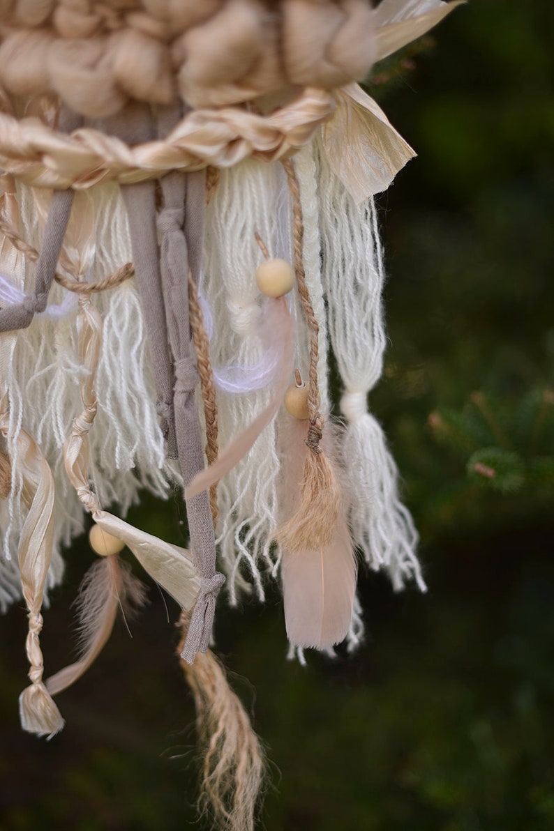 Rustic Wall Hanging in Cream and Beige Colors. Wall Decoration. Home ...