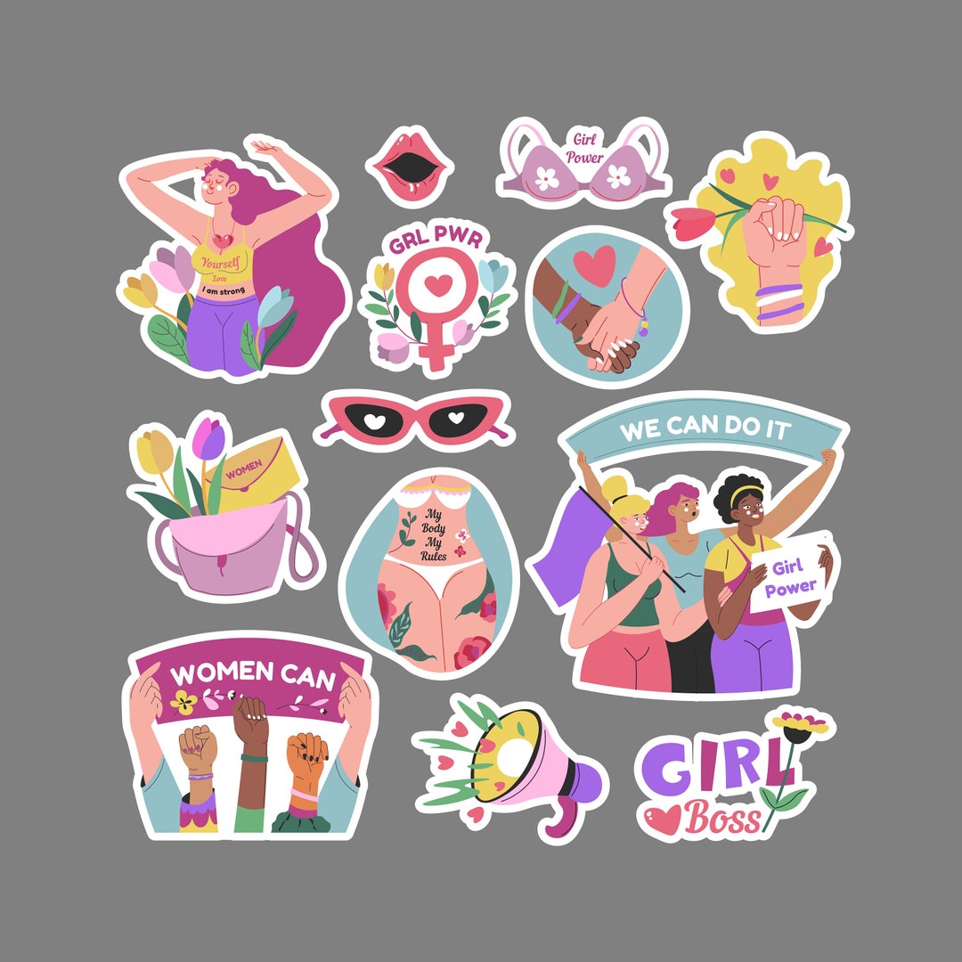 Girl Power Decal Pack My Body My Rules Feminist Girl Power Decals Gift ...
