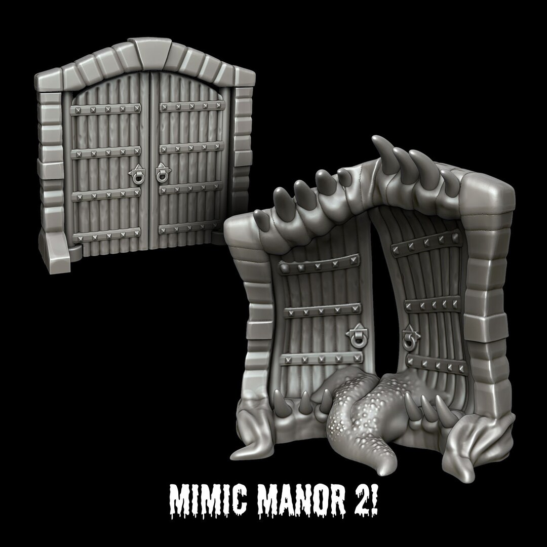Dungeon Door Mimic Dungeon Door Mimic Monstrosity Large D&D Pathfinder ...