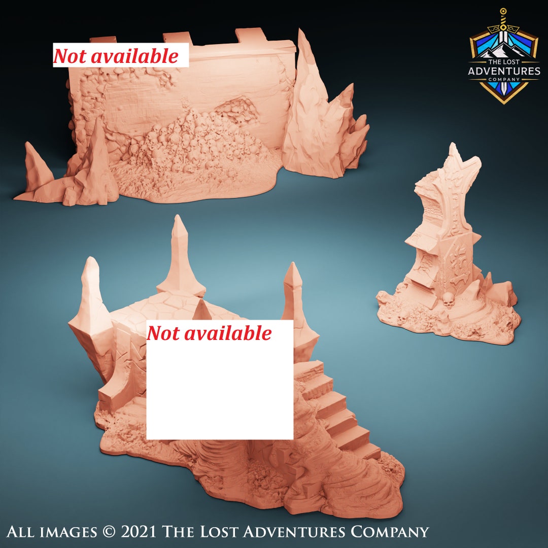 Crumbling Idol Terrain | 32mm D&D, Pathfinder TTRPG - Etsy