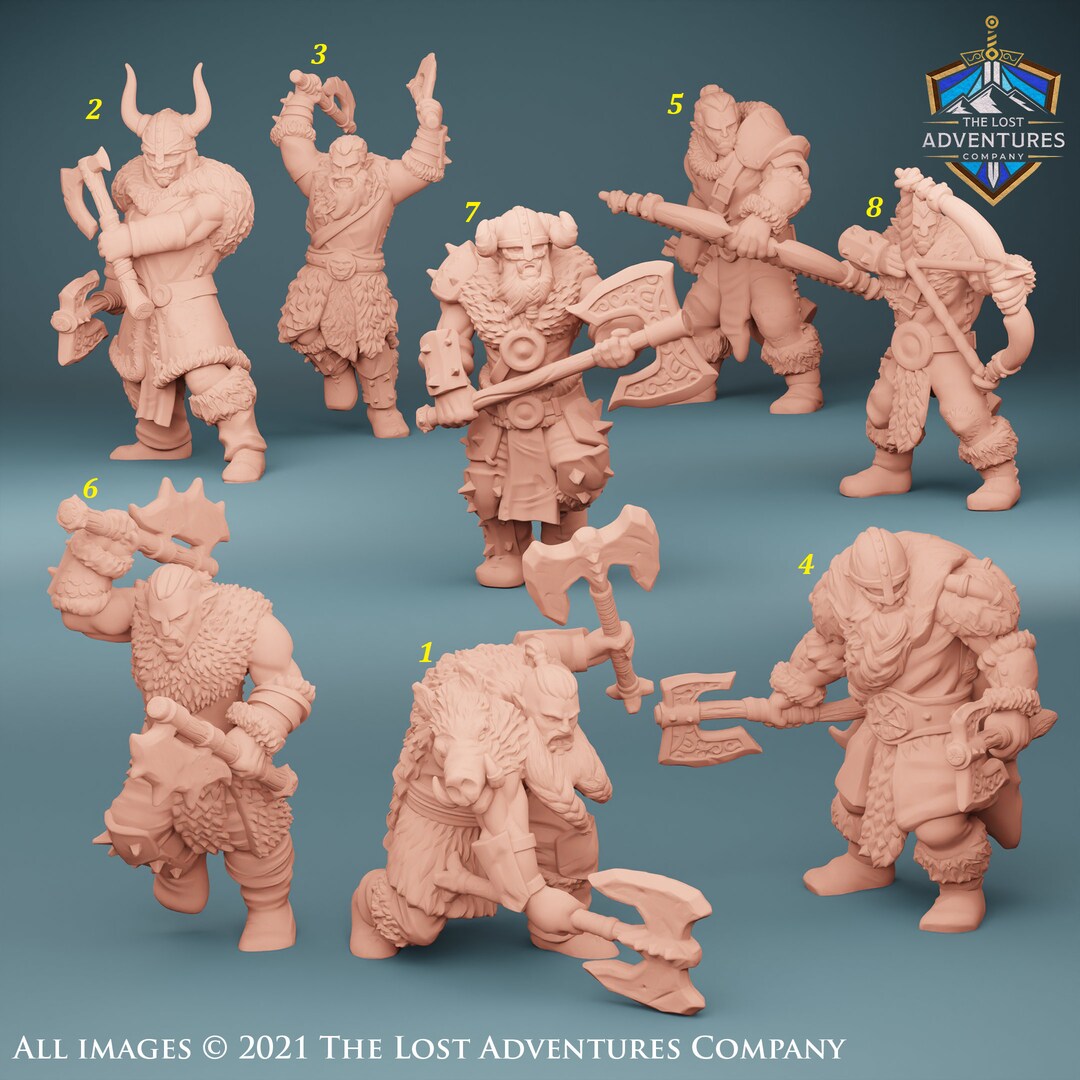 Snow Orcs | Humanoid | Medium | D&D | Pathfinder | TTRPG | 28mm | 32mm ...