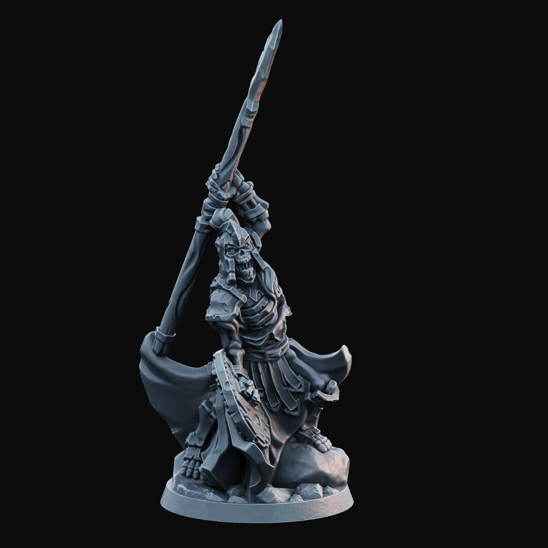 Armoured Skeleton Armored Undead Medium D&D Pathfinder TTRPG 28mm 32mm ...