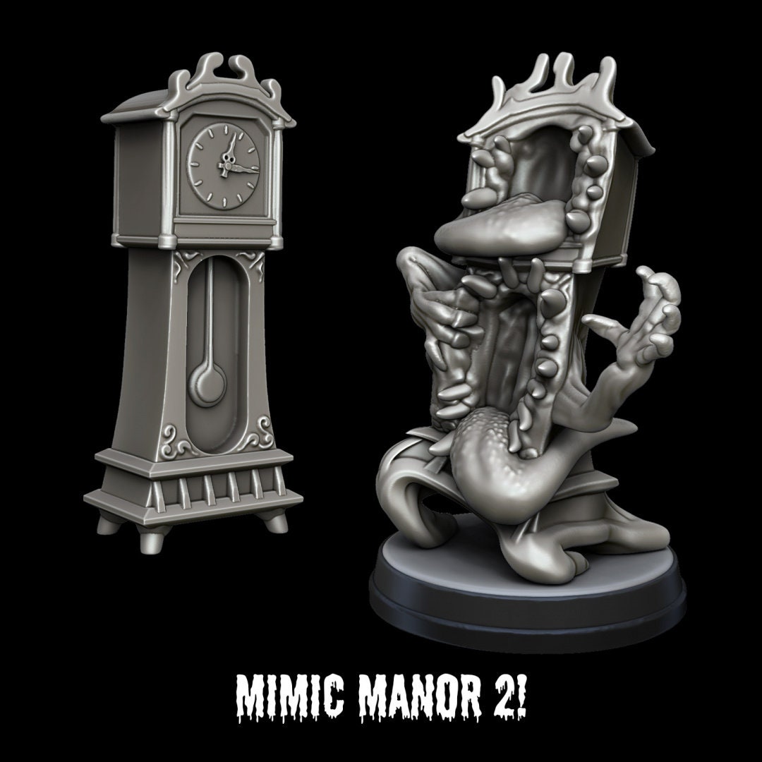Grandfather Clock Mimic Mimic Monstrosity Medium D&D Pathfinder TTRPG ...