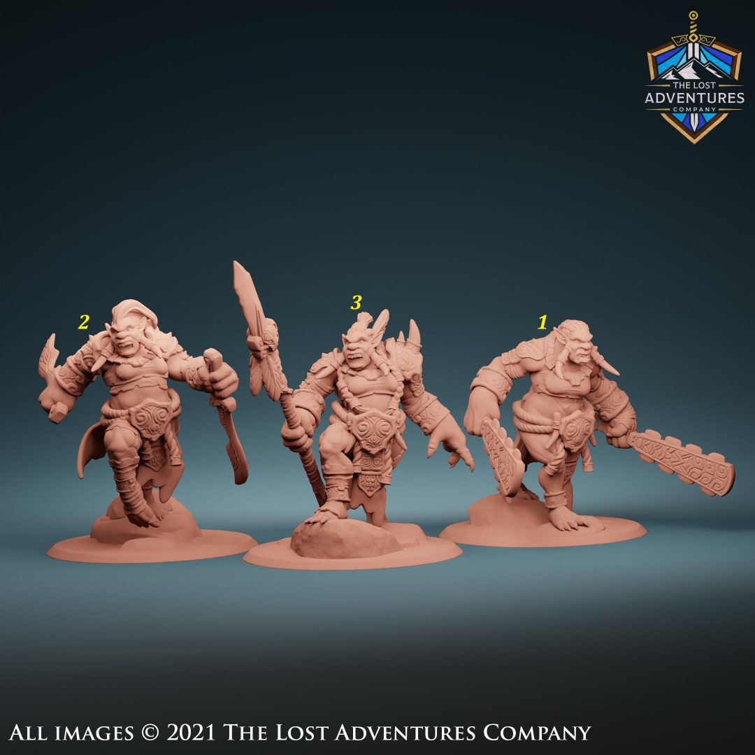 Amberhusk Troll Hunter Miniature | 32mm D&D TTRPG Figure - Etsy