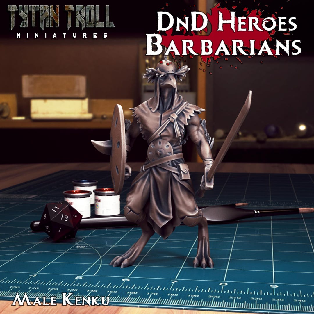 Kenku Barbarian | Avian Folk | Bird Folk | Humanoid | Medium | D&D ...