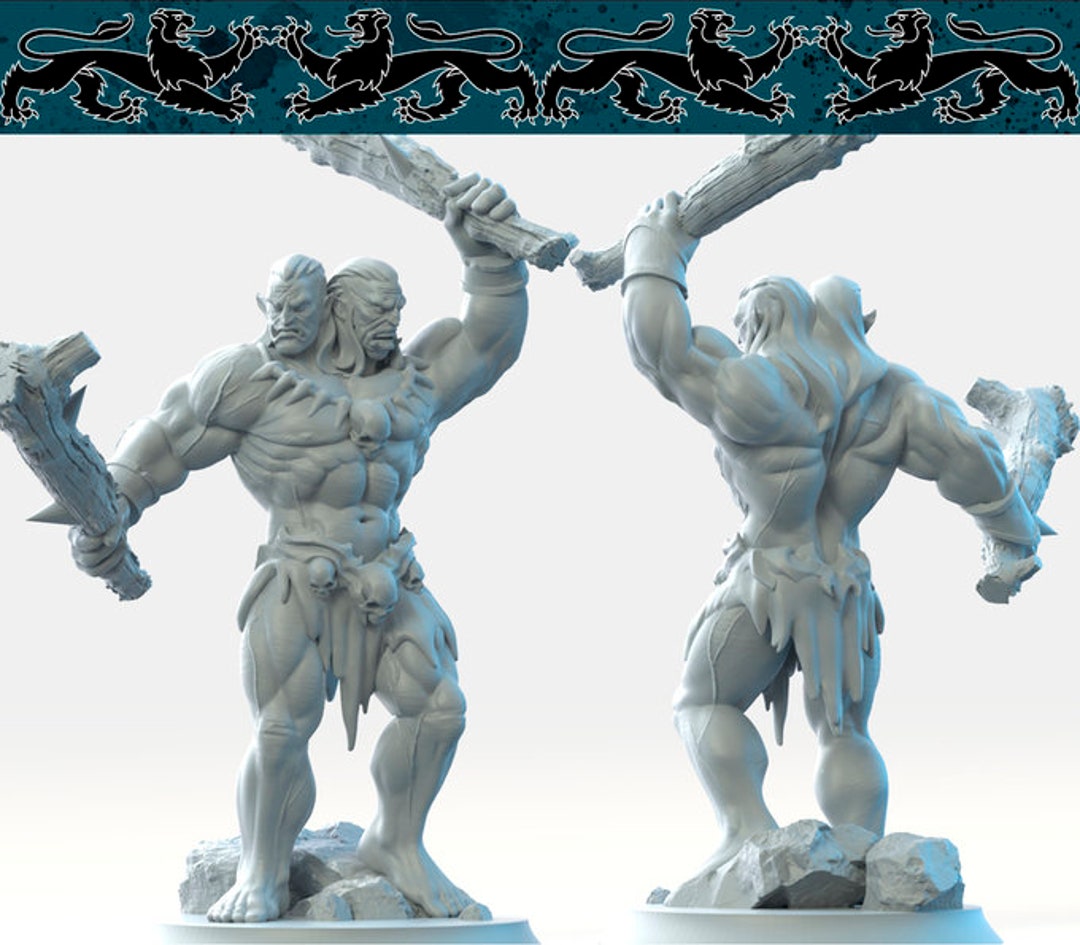 Ettin | Two-headed Giant | Giant | Large | D&D | Pathfinder | TTRPG ...