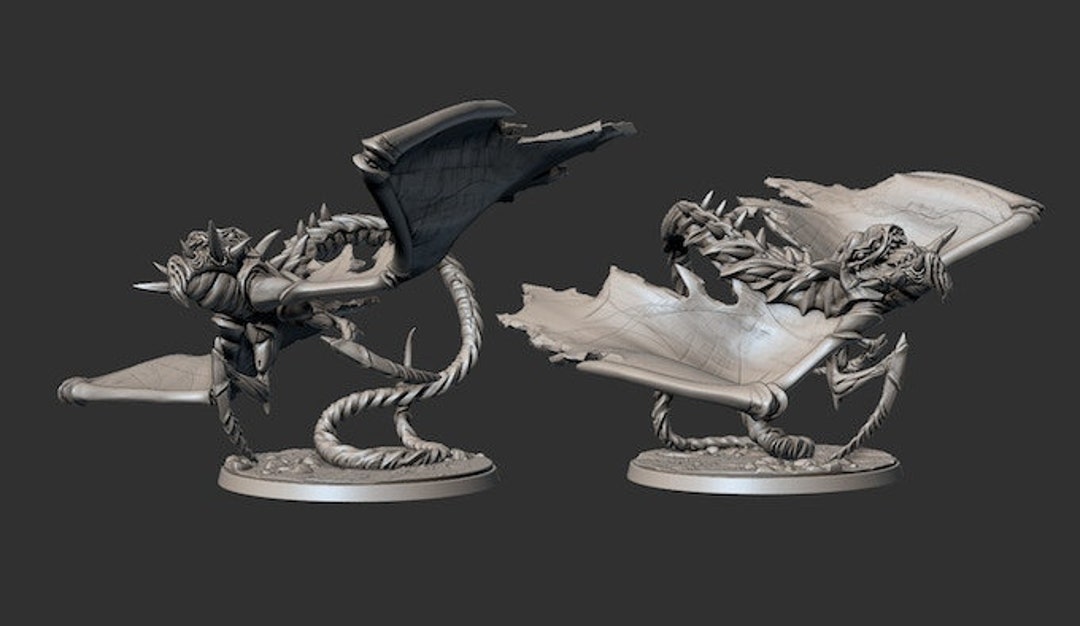 Cloak of Shadow Cloaker Aberration Large D&D Pathfinder TTRPG 28mm 32mm ...