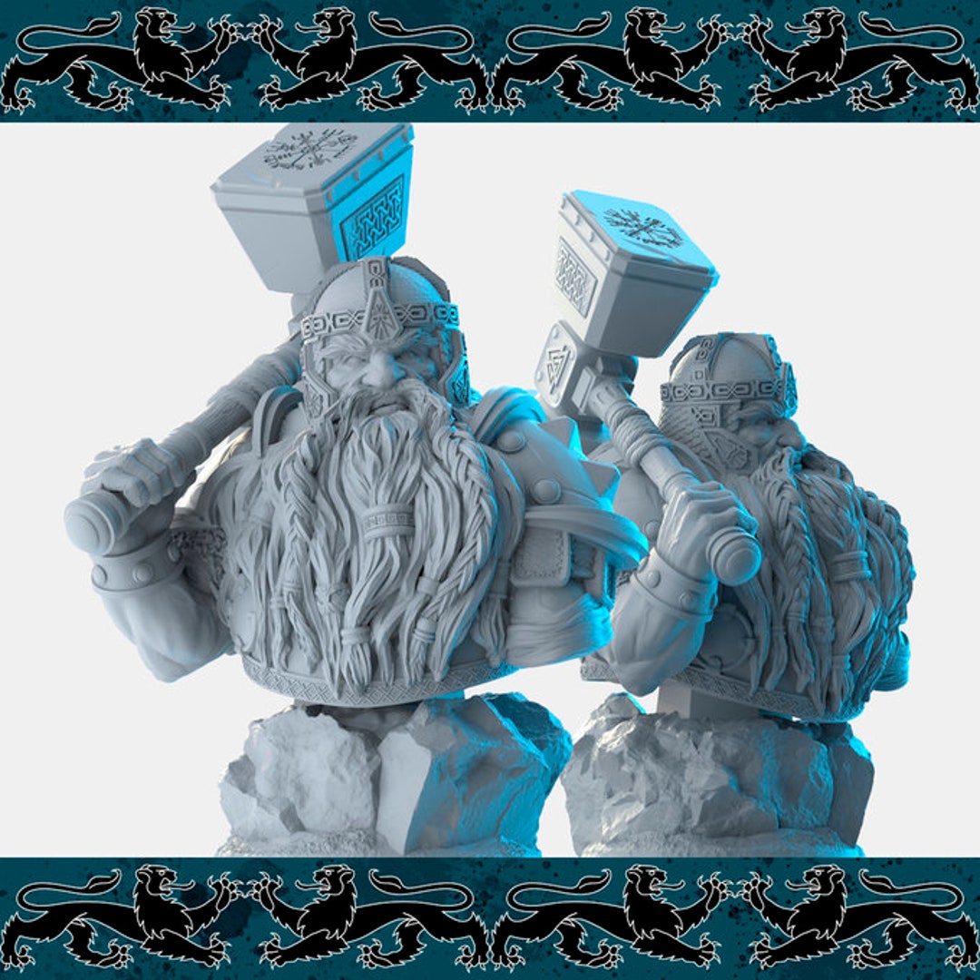 Fafnir Dwarf | Bust | D&D | Pathfinder | TTRPG | Brayan Nafarrate - Etsy