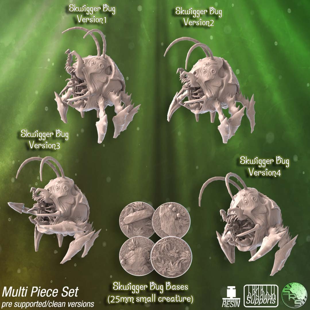 Skwigger Bugs | Giant Beetle | 25mm Forrest Bases | Beast | Medium | D ...