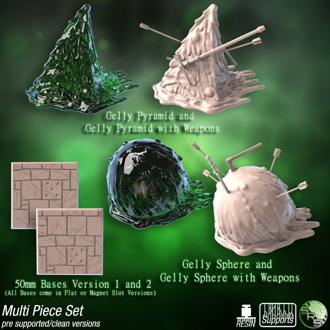 Gelly Pyramid | Gelatinous Cube | Black Pudding | Ooze | Large | D&D ...