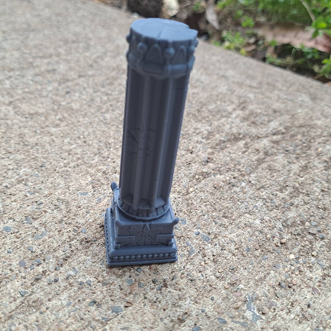 Overgrown Pillar Terrain | 32mm Scale, D&D, TTRPG - Etsy