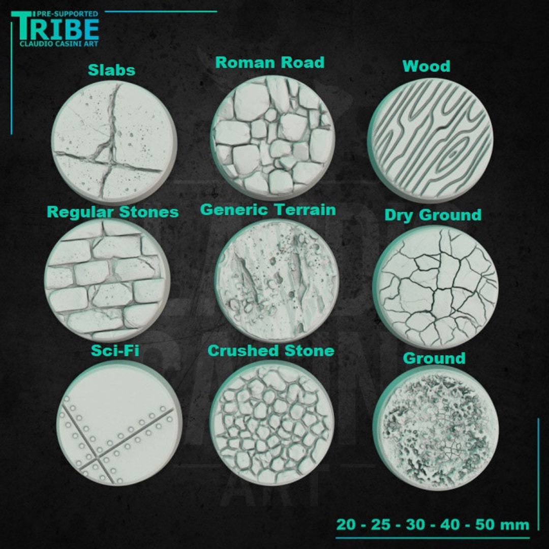 Bases | Base | D&D | Pathfinder | TTRPG | 28mm | 32mm | Miniature ...