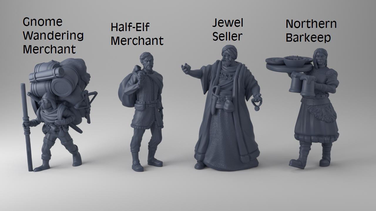 Trading District | Assorted Npcs 1 | Npcs | Humanoid | Medium | D&D ...