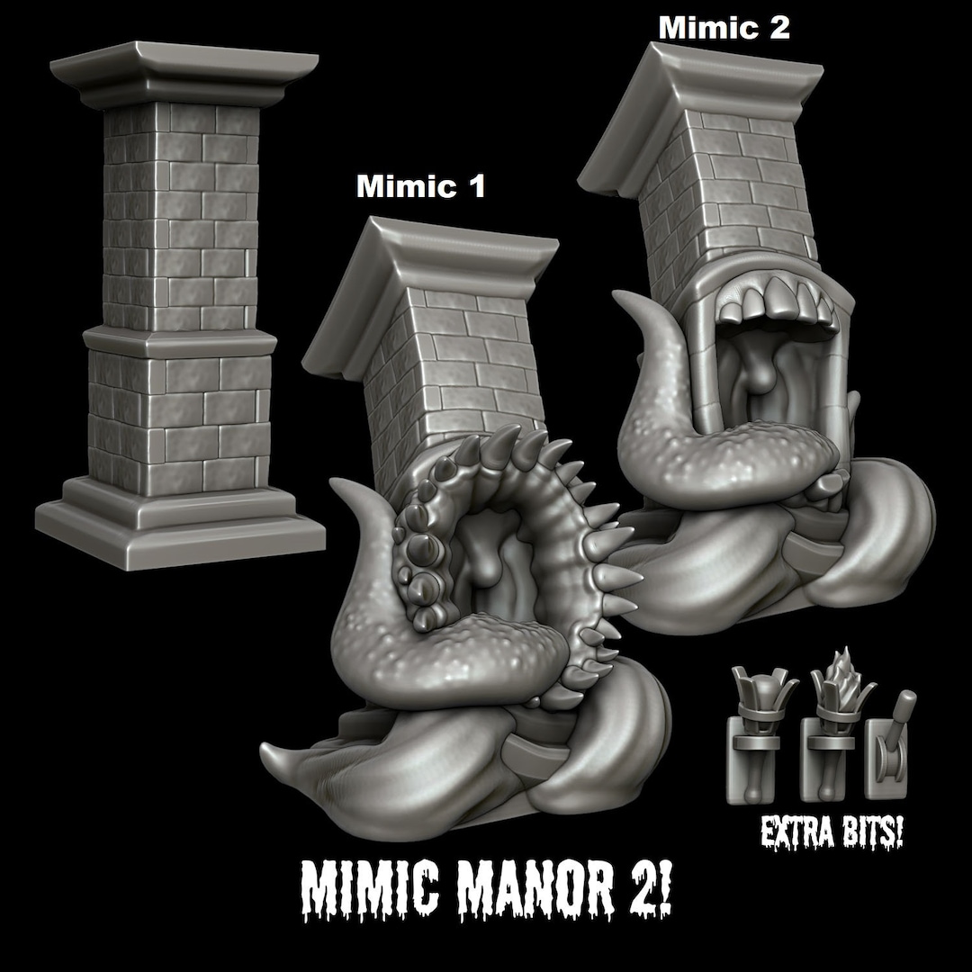 Stone Pillar Mimic Stone Pillar Mimic Monstrosity Large D&D Pathfinder ...
