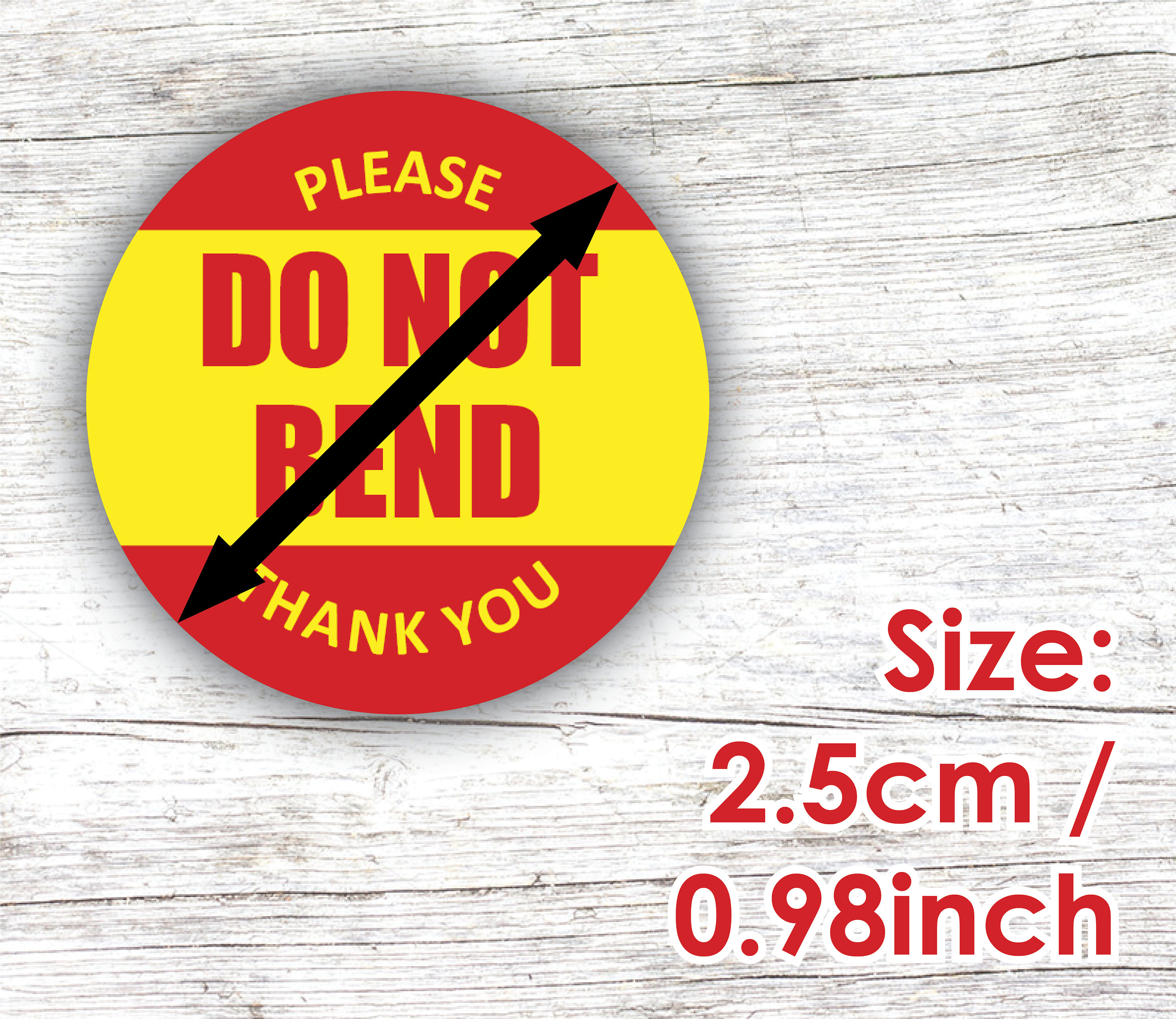 Do Not Bend Stickers, Please Do Not Bend for Business, Packing, Free ...