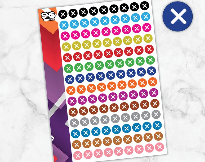 Cross - Mini Daily Icon Stickers - Calendar Planner Organization ...