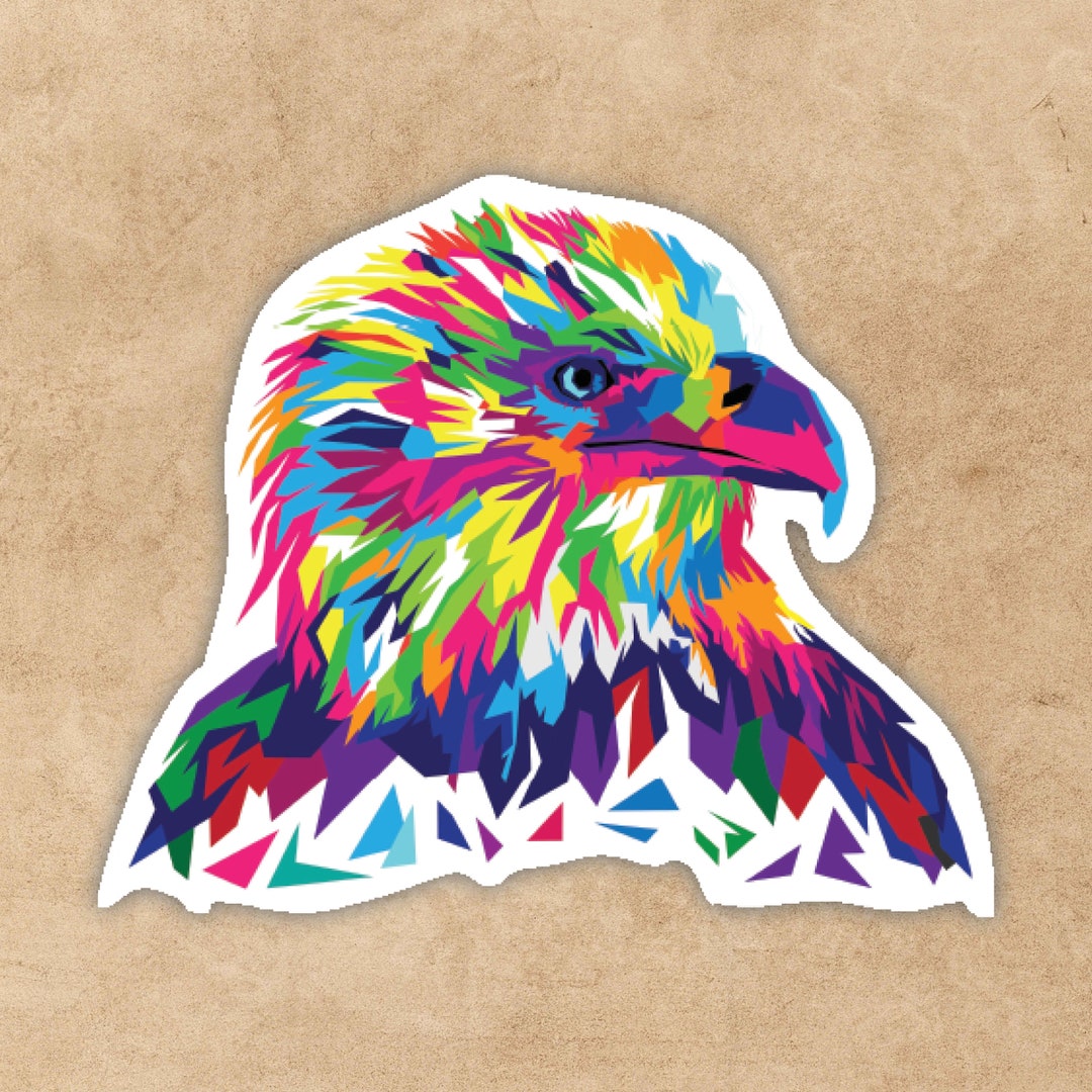 Eagle Sticker | Waterproof | Decal | Art | Die Cut | Free Shipping - Etsy