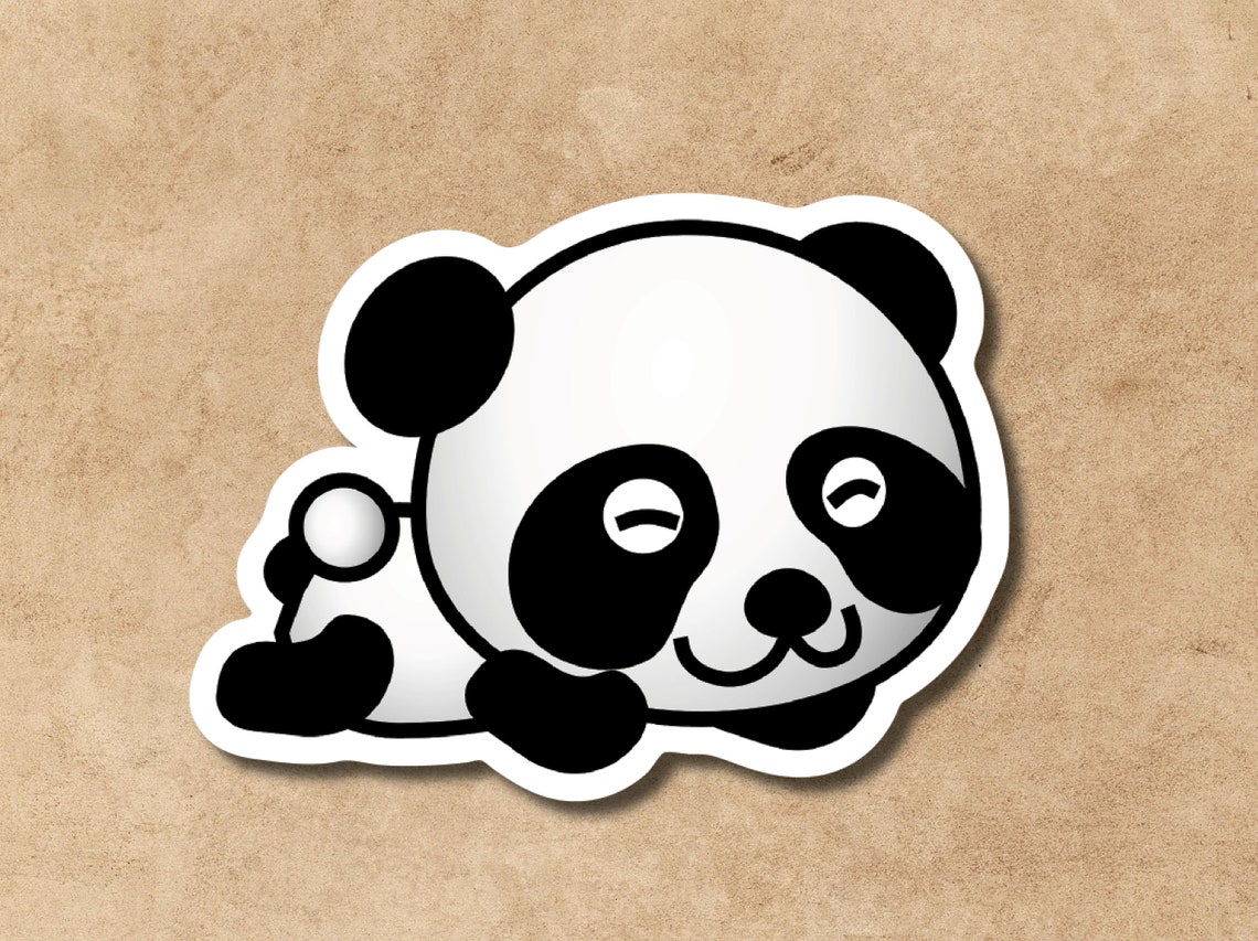Cute Baby Panda Sticker Waterproof Decal Art Die Cut Free Shipping - Etsy