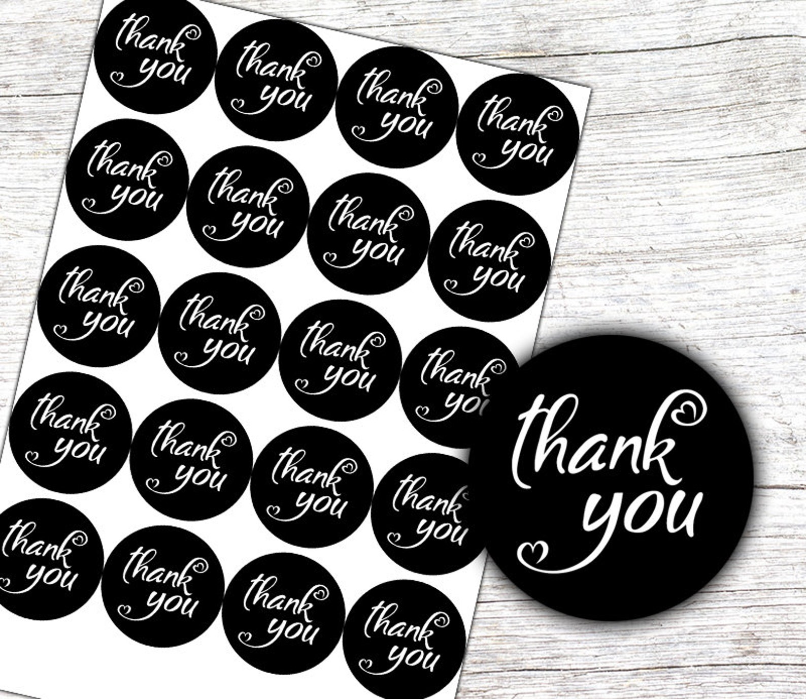Thank You Stickers Label Seals Thank You Stickers for - Etsy