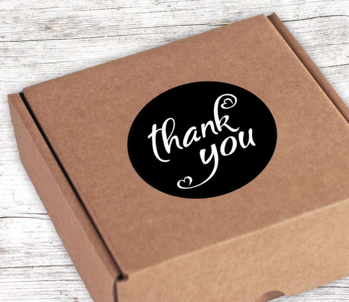 Thank You Stickers Label Seals Thank You Stickers for | Etsy