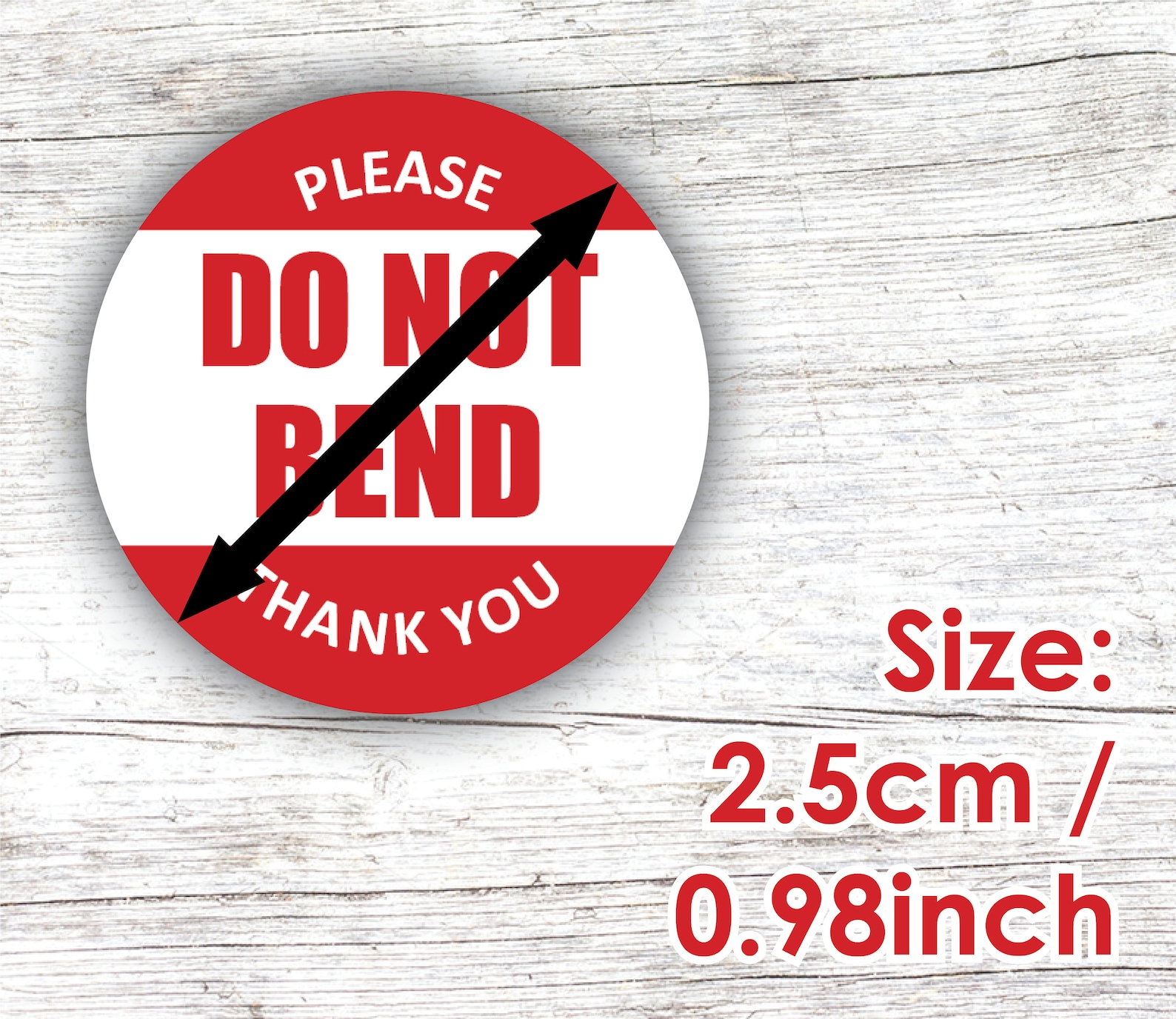 Do Not Bend Stickers Please Do Not Bend for Business - Etsy