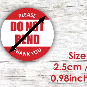 Do Not Bend Stickers, Please Do Not Bend for Business, Packing, Free ...