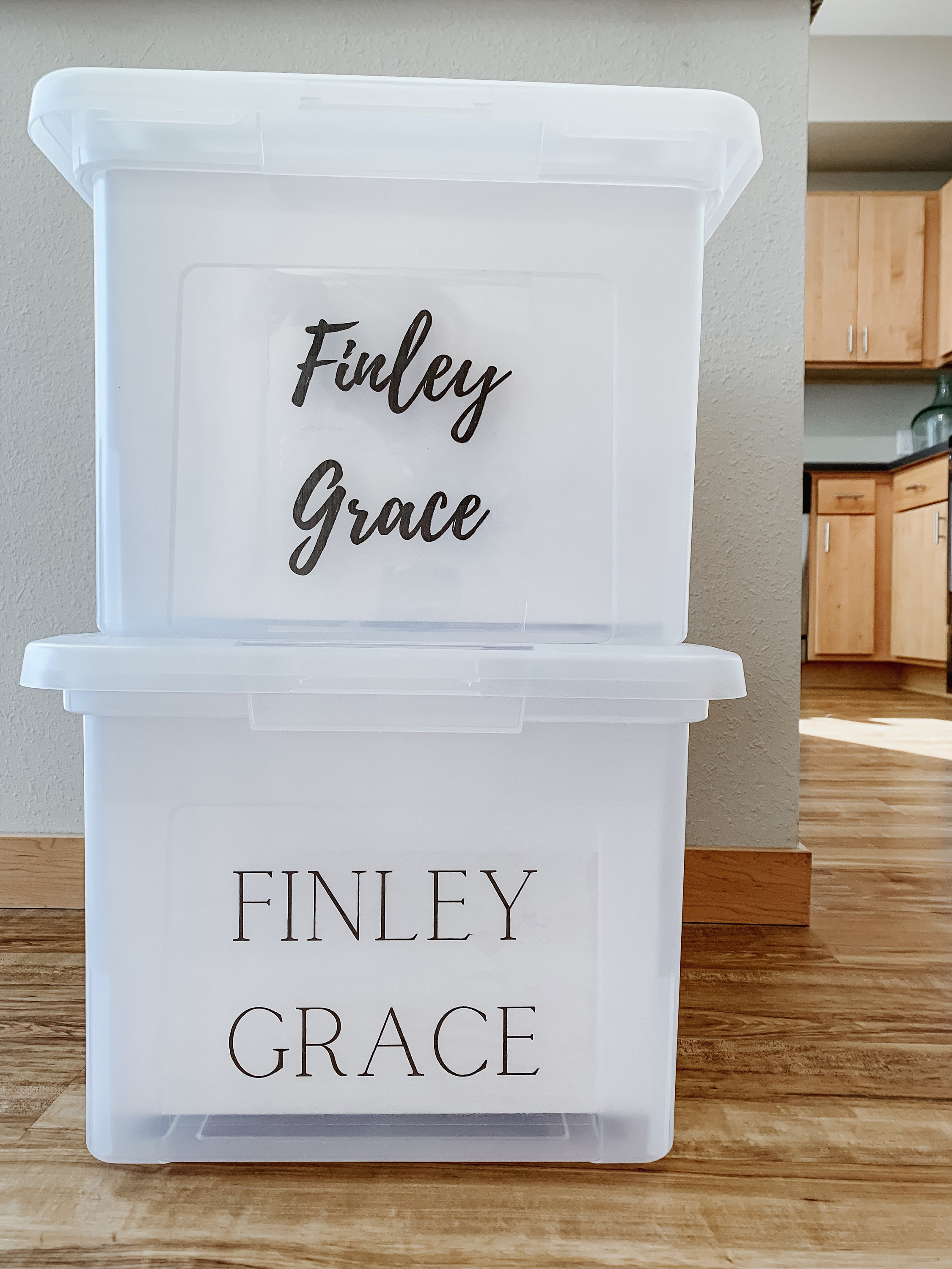 Kid's Memory Box DIY Kit, Milestone Bin DIY Kit, Baby Milestone Box DIY ...