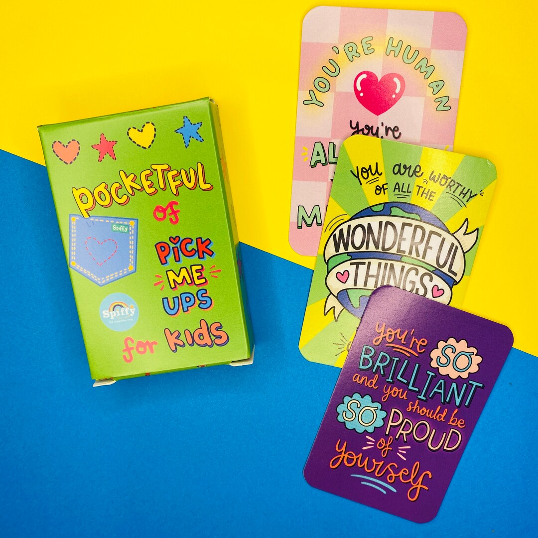Pocket Pick-me-up Cards: 30 Positive Affirmations for Kids - Etsy