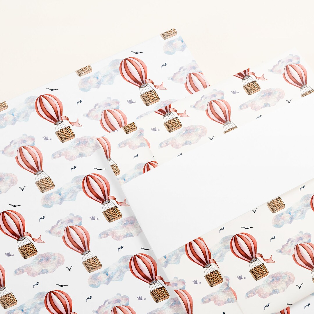 Hot Air Balloon Wrapping Paper Large Wrapping Paper Roll - Etsy
