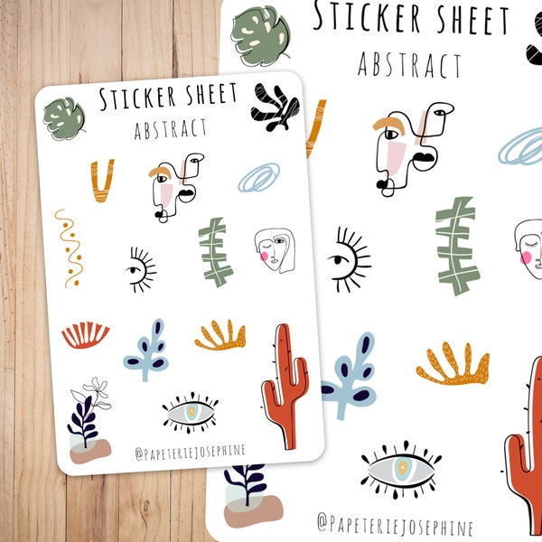 Abstract Sticker - Etsy