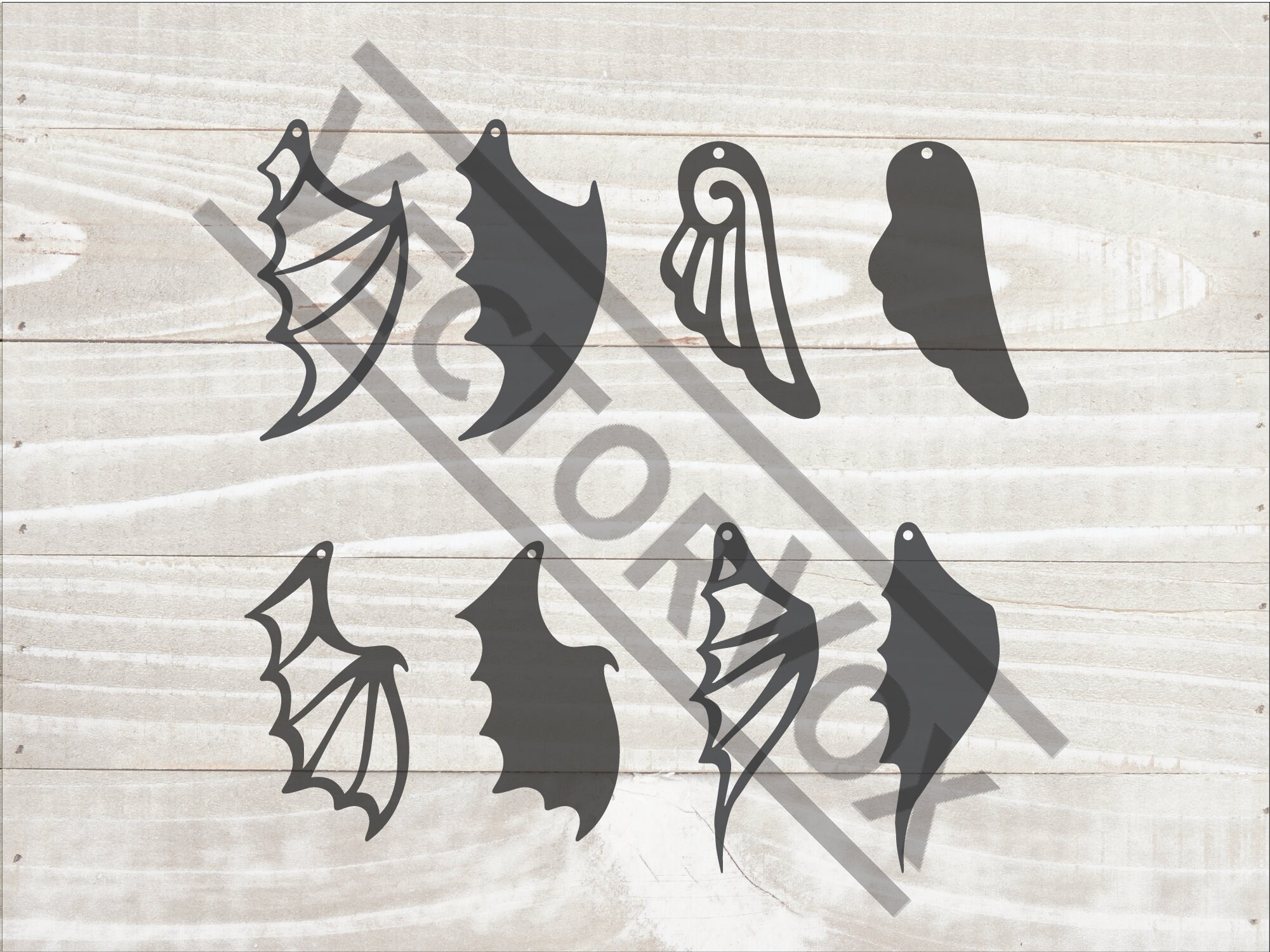 Stacked Wing Earring SVG Bundle | Leather Earring SVG | Earring ...